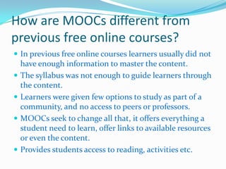 A better understanding of moocs | PPT