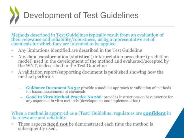 A better understanding of the OECD Test Guidelines Programme and the ...
