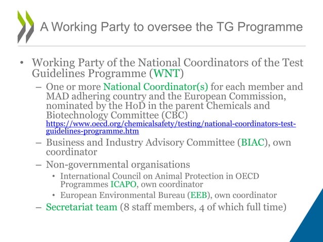 A better understanding of the OECD Test Guidelines Programme and the ...