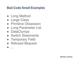 A better way to learn refactoring | PPT