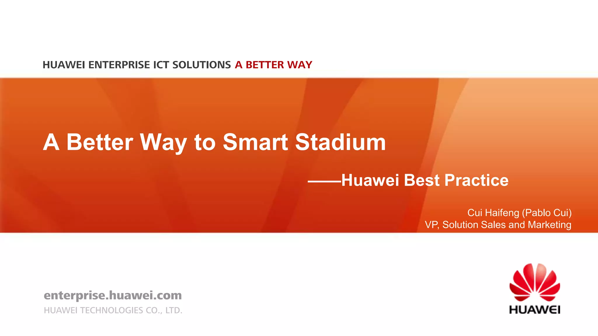 Smart Stadium: A better way to smart stadium | PDF