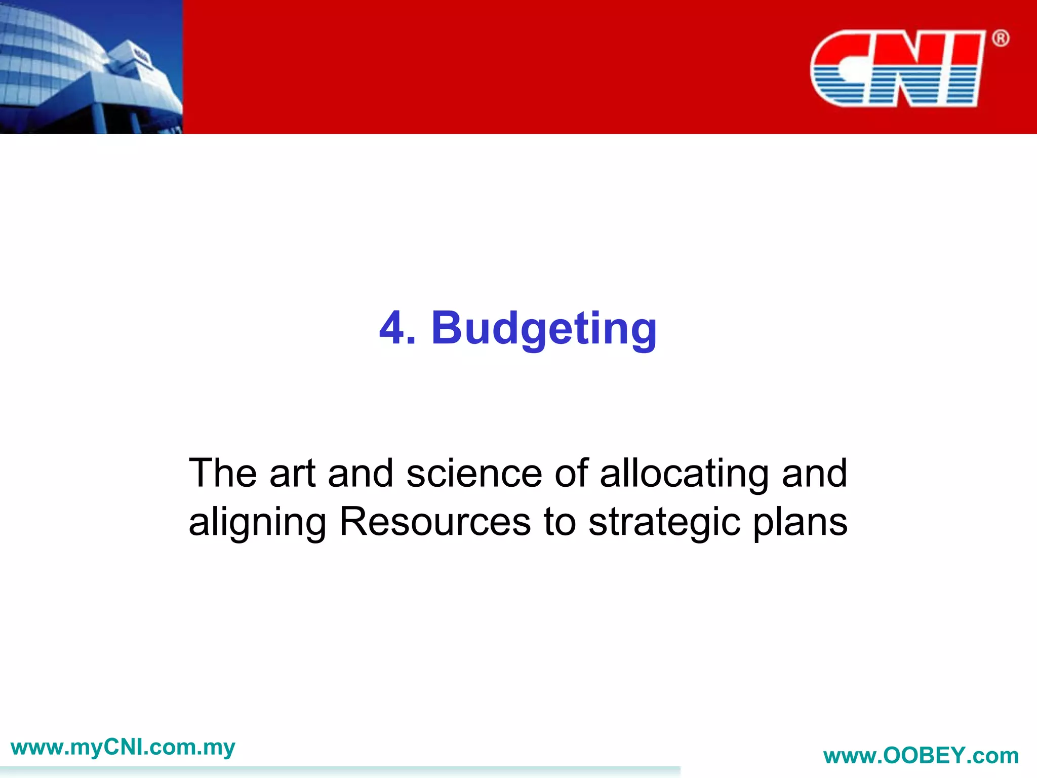 Strategic Planning And Budgeting Part 2: Alignment, Budgeting, and ...