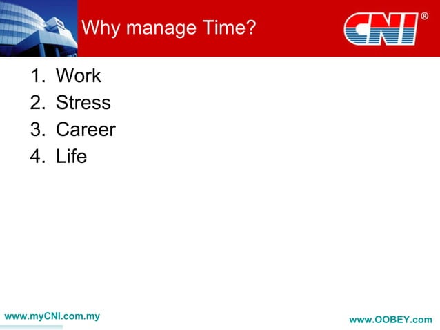 MANAGING TIME AND WORKLOAD | PPT