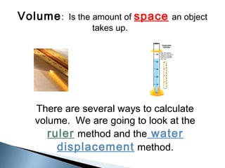 Mass and Volume of Matter | PPT