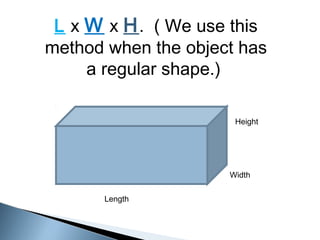 Mass and Volume of Matter | PPT