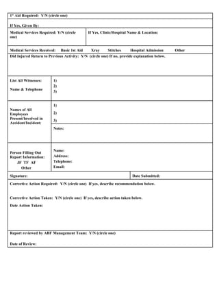 Abf accident report | DOC