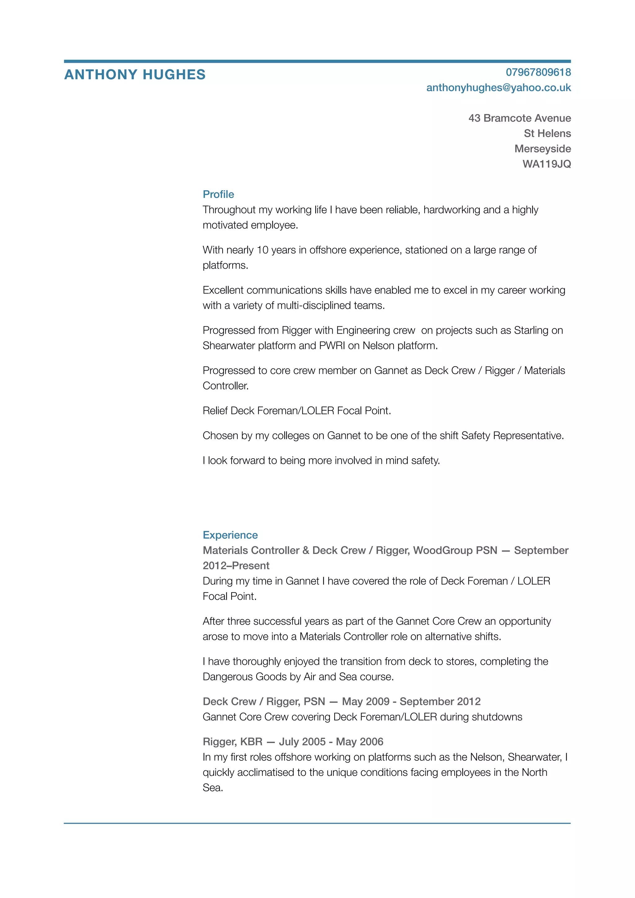 Anthony Hughes CV word | PDF | Rowing | Sports