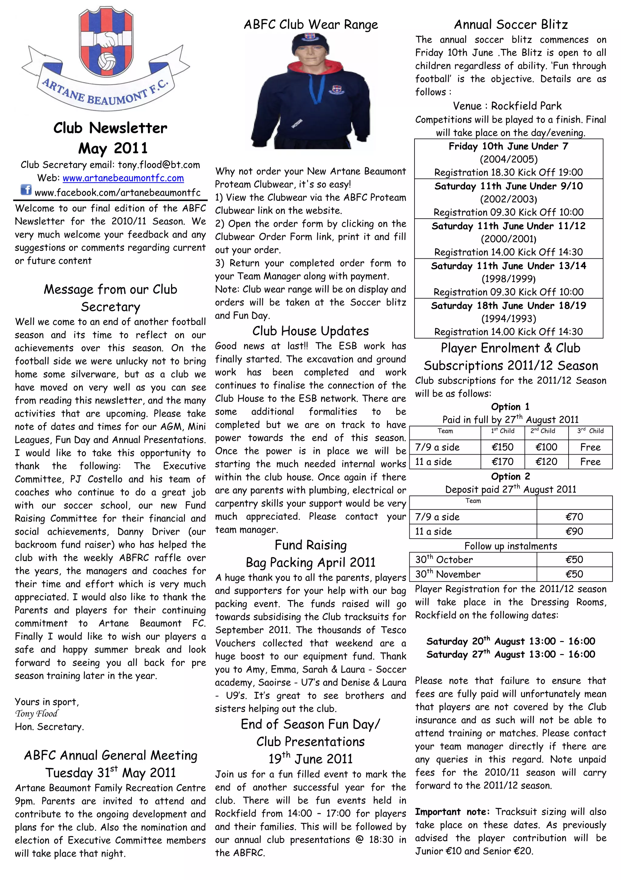 ABFC May Newsletter | PDF