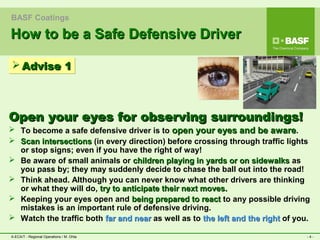 20090615 Driving Safety cant | PPT