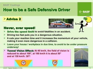 20090615 Driving Safety cant | PPT