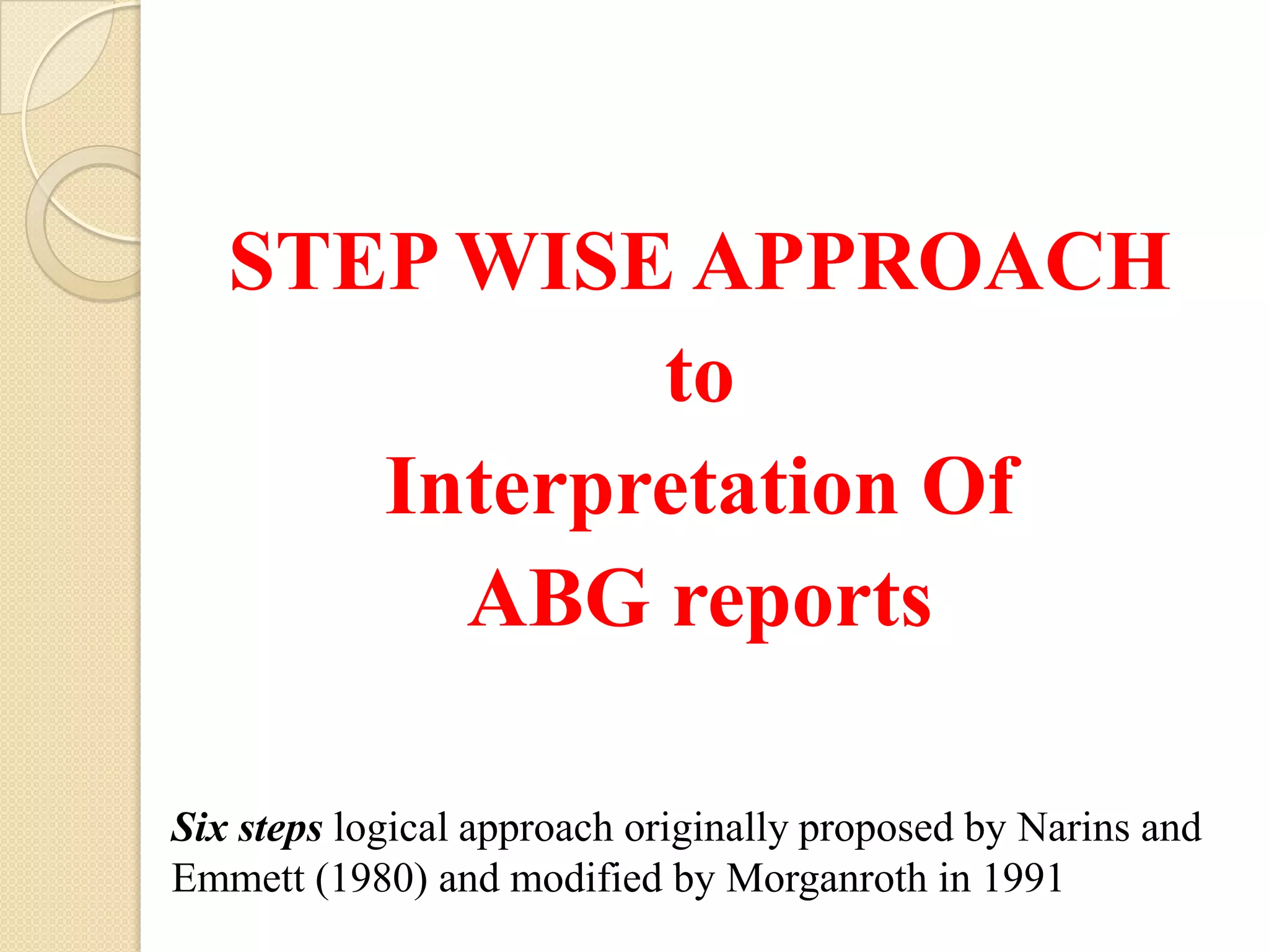 ABG Interpretation | PPTX