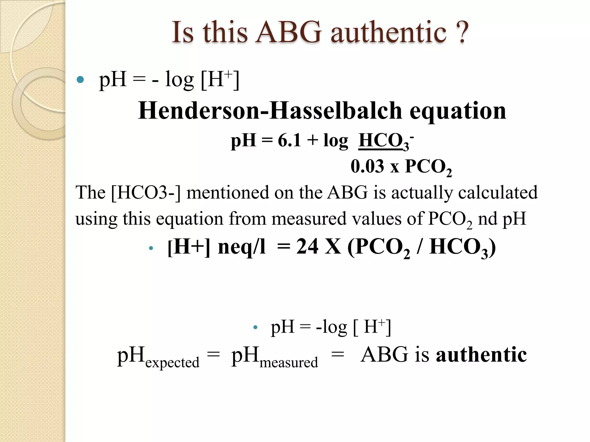 ABG Interpretation | PPTX