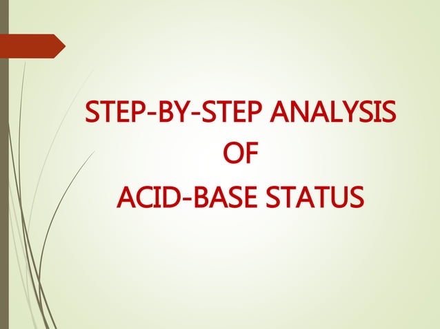 Arterial Blood Gas (ABG) analysis | PPTX