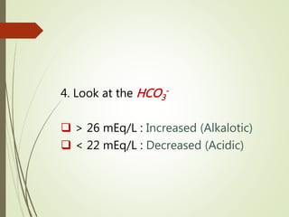 Arterial Blood Gas (ABG) analysis | PPTX