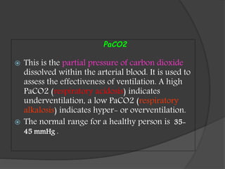 Arterial blood gas analysis | PPTX