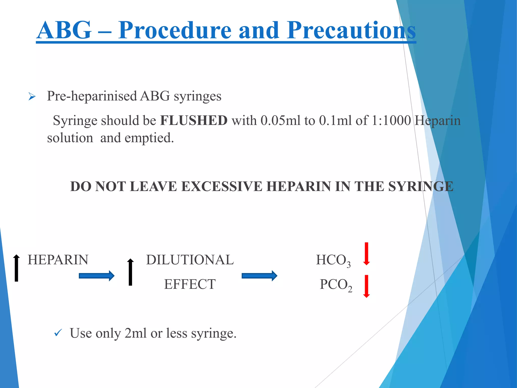 ARTERIAL BLOOD GASES INTERPRETATION | PPTX