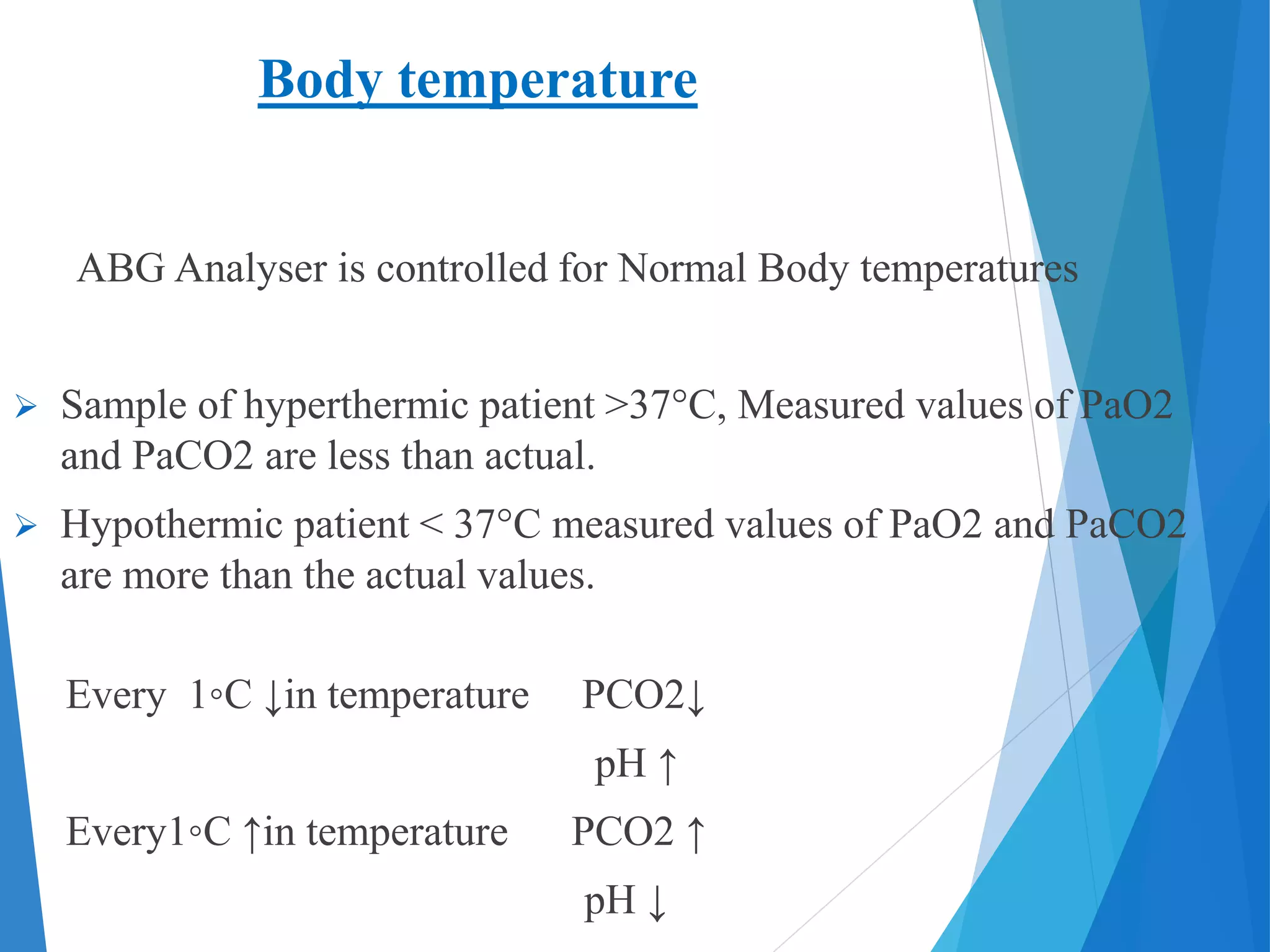 ARTERIAL BLOOD GASES INTERPRETATION | PPTX