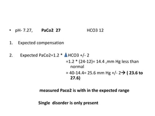 Arterial Blood Gas analysis | PPTX