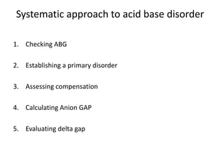 Arterial Blood Gas analysis | PPTX