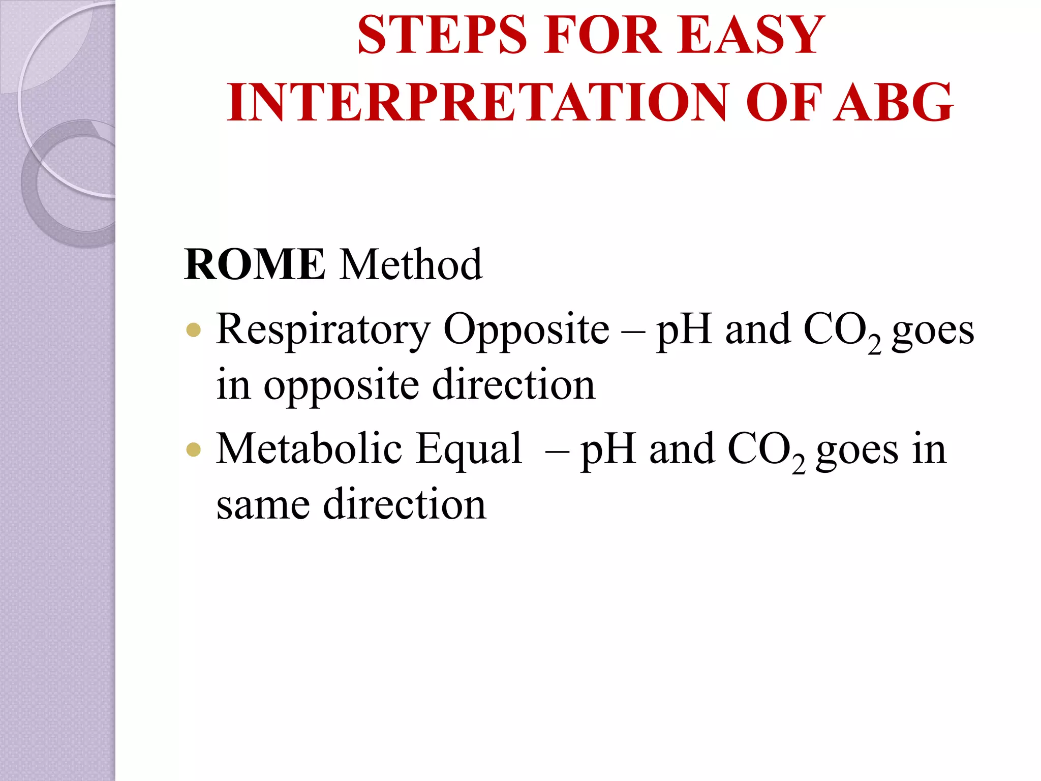 ABG INTERPRETATION | PDF | Lung and Respiratory Health | Diseases and ...