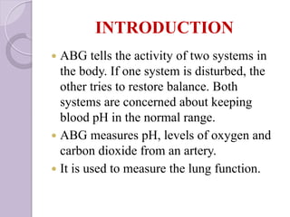 ABG INTERPRETATION | PDF | Lung and Respiratory Health | Diseases and ...