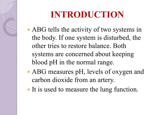 ABG INTERPRETATION | PDF | Lung and Respiratory Health | Diseases and ...