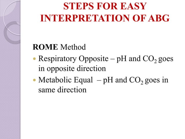 ABG INTERPRETATION | PDF | Lung and Respiratory Health | Diseases and ...