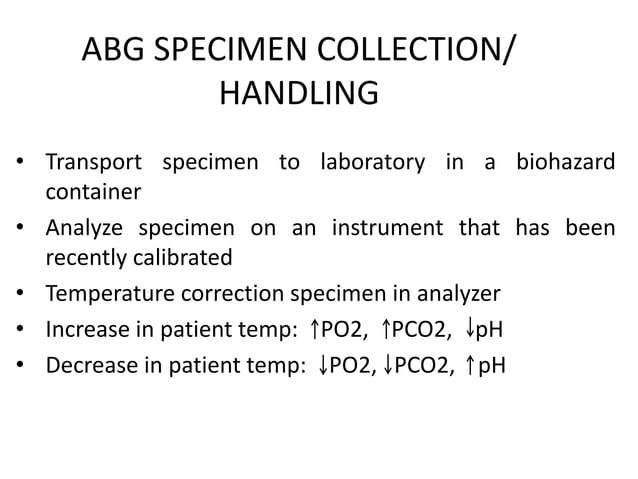 Abg analysis presentation for undergraduates and postgraduates | PPT