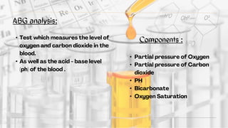 Arterial blood gas analysis ABG analysis | PDF