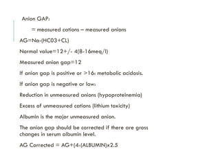 Acid base disorders delta and anion gap.pptx
