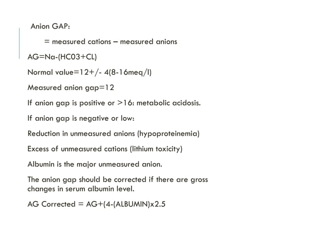 Acid base disorders delta and anion gap.pptx