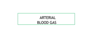 arterial blood extraction and interpretation.pptx | Lung and ...
