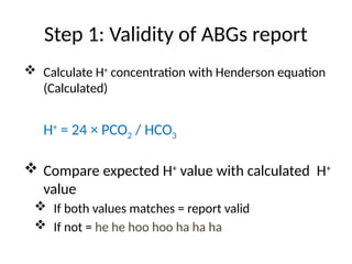 Arterial Blood Gas Interpretation with examples | PPT