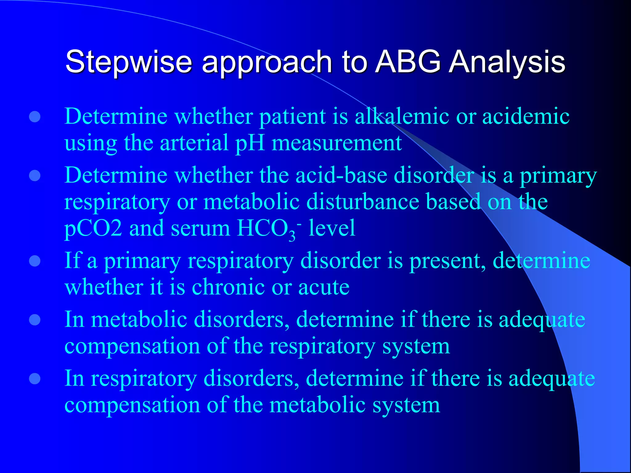 Abg clinical-interpretation navneet-2004 | PPT