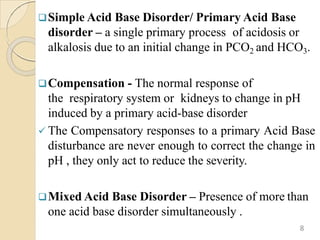 ABG analysis presentation by Dr. Aman jain | PPT