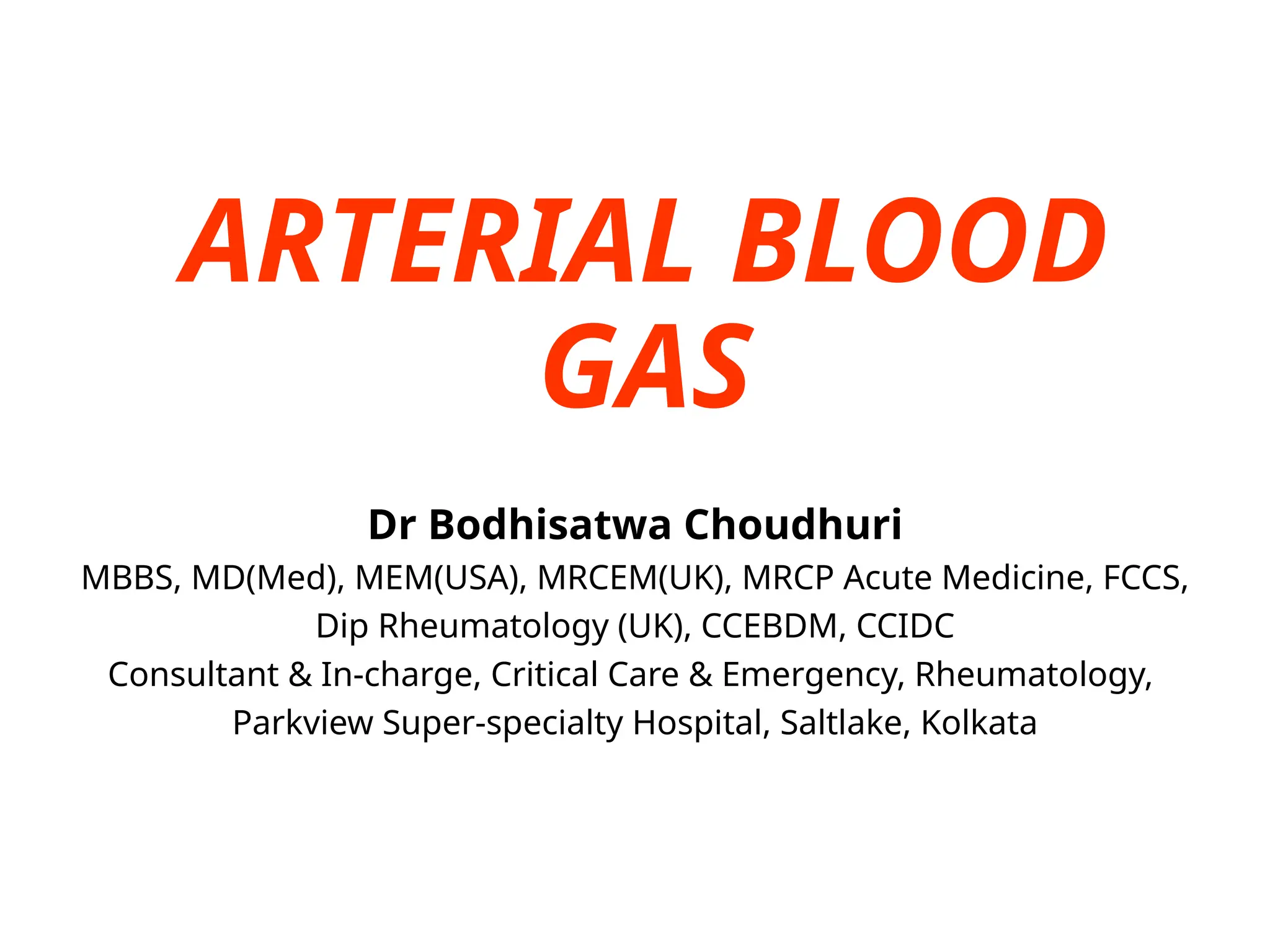 "Mastering Arterial Blood Gas (ABG) Analysis: A Practical Guide for ...