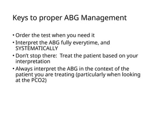 "Mastering Arterial Blood Gas (ABG) Analysis: A Practical Guide for ...