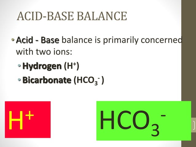 Acid Base Balance Arterial Blood Gas Analysis Pptx