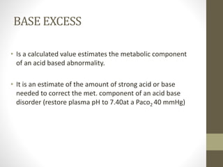 ACID BASE BALANCE & ARTERIAL BLOOD GAS ANALYSIS | PPTX