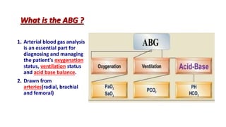 Understanding Arterial Blood Gas (ABG) Analysis | PPTX