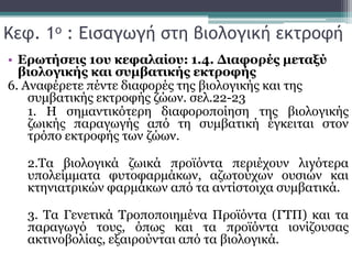 Αρχές βιολογικής Γεωργίας | PDF
