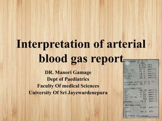 How to interprit a Arterial Blood gas report - basic steps | PPTX ...