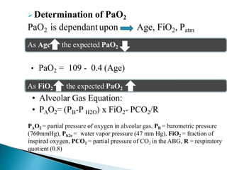 ARTERIAL BLOOD GAS ANALYSIS | PPT