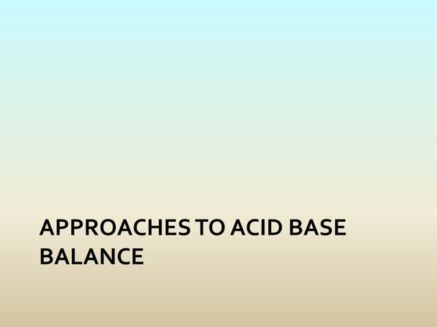 Acid Base Balance & ABG Interpretation | PPTX | Lung and Respiratory ...