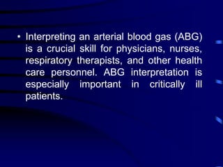 American Thoracic Society Interpretation of ABG | PPT