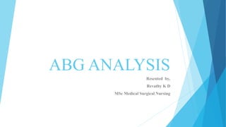 Abg analysis | PPTX | Lung and Respiratory Health | Diseases and Conditions