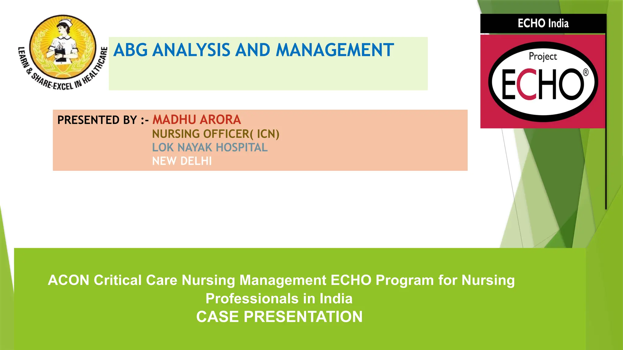 ABG analysis and nursing management pptx | PPTX