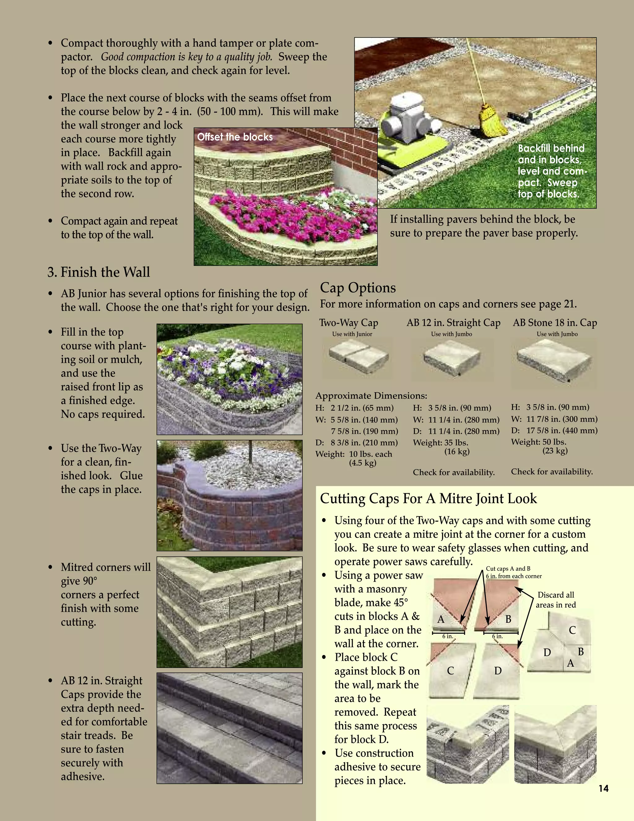 Stone Works Canada Alan Block garden walls install catalog | PDF