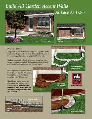 Stone Works Canada Alan Block garden walls install catalog | PDF