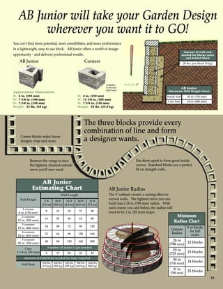 Stone Works Canada Alan Block garden walls install catalog | PDF